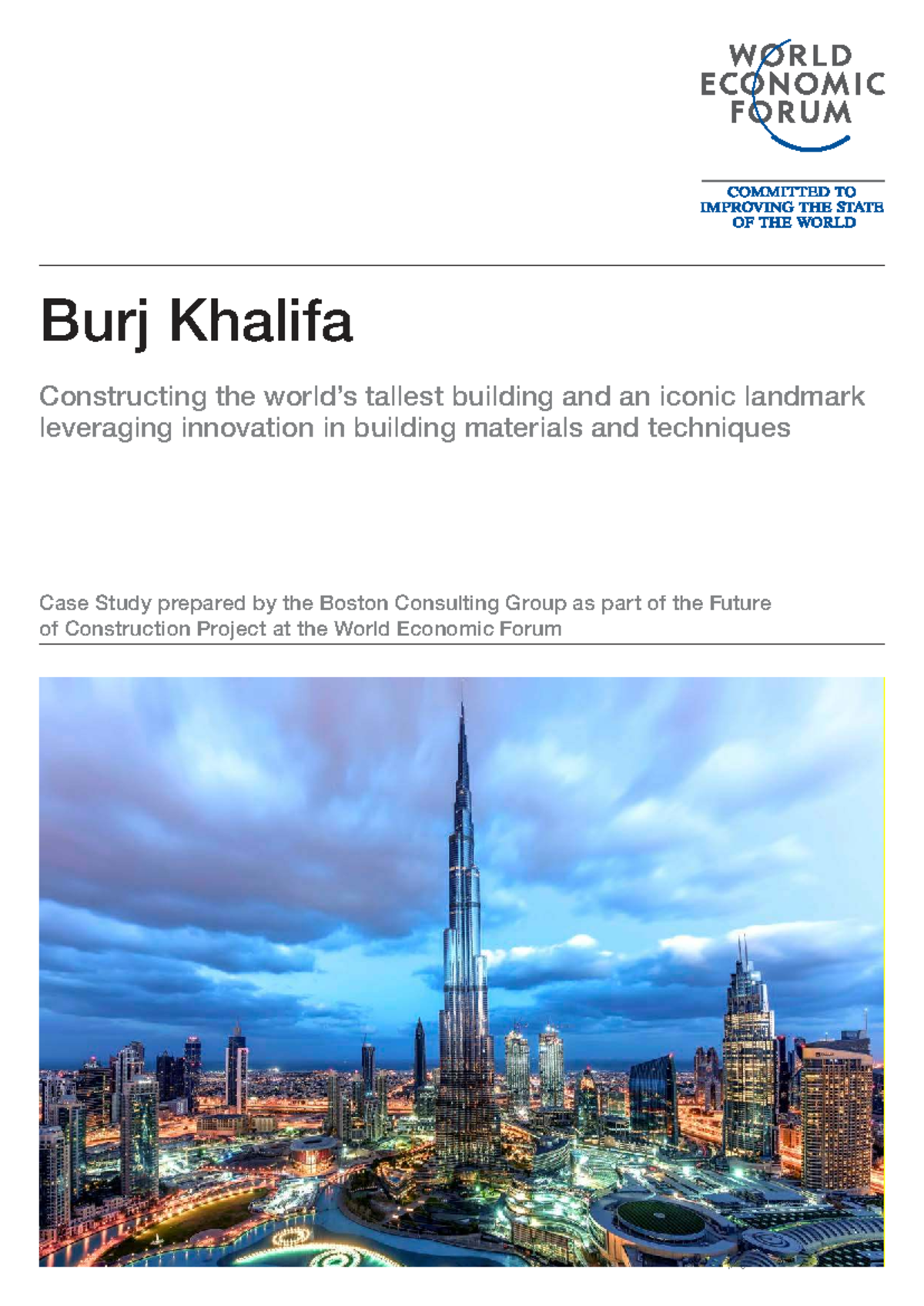 Future of Construction: Burj Khalifa Case Study Analysis - Studocu