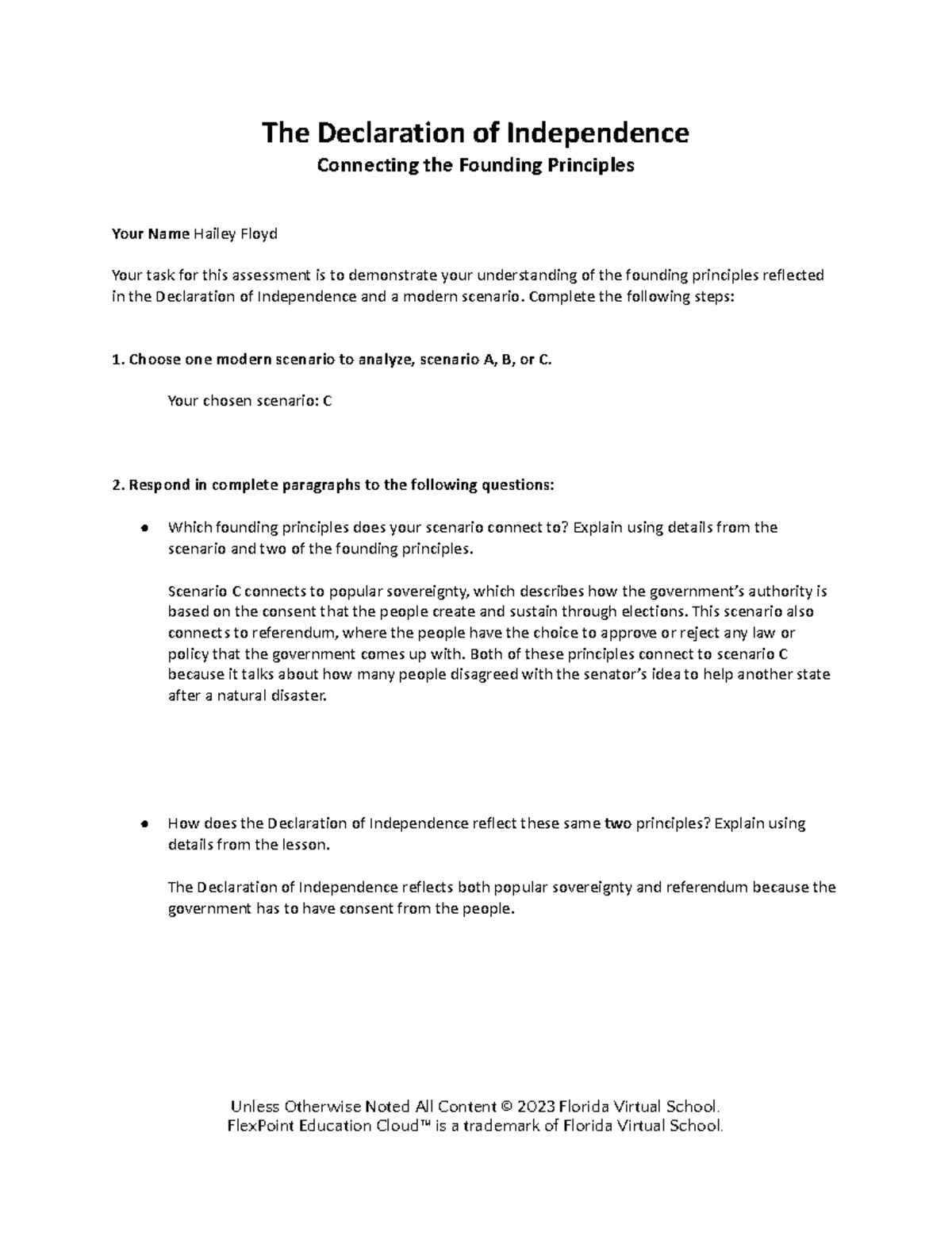 The Declaration of Independence: Analyzing Founding Principles in ...