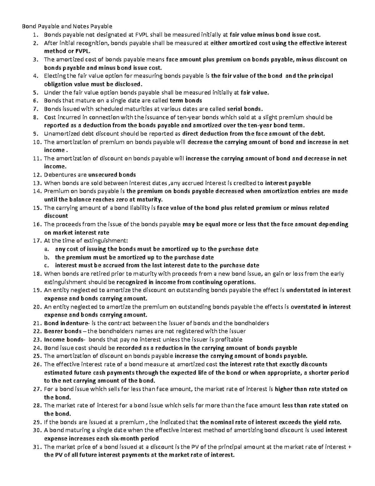Intermediate Accounting: Bonds and Notes Payable Overview - Studocu