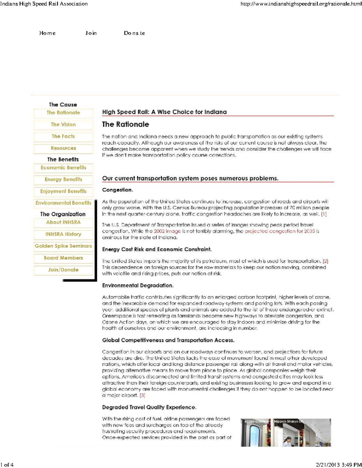 High Speed Rail Benefits & Opportunities in Indiana: A Comprehensive ...