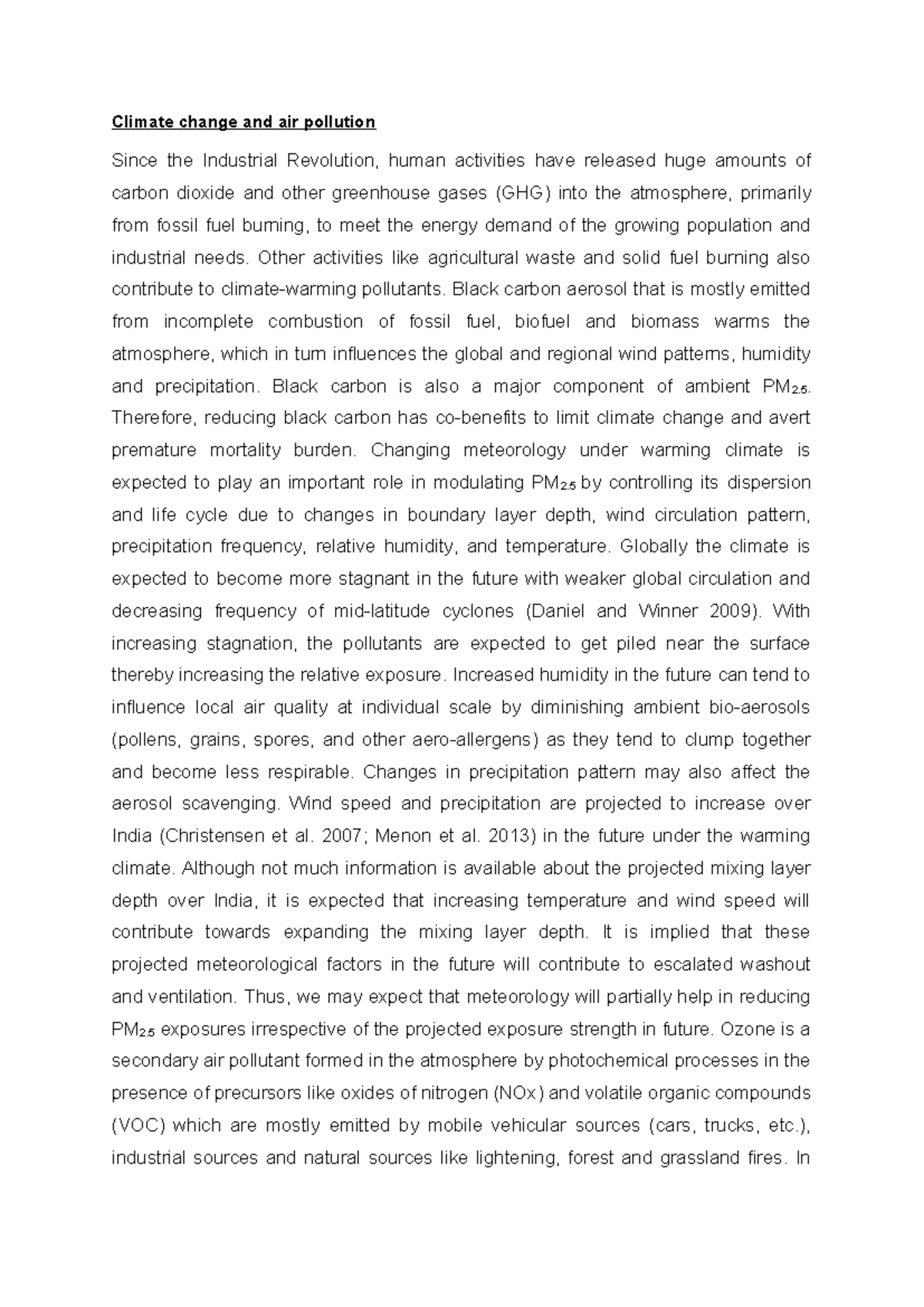 LU 4 Final Exam: Climate Change and Air Pollution Analysis - Studocu