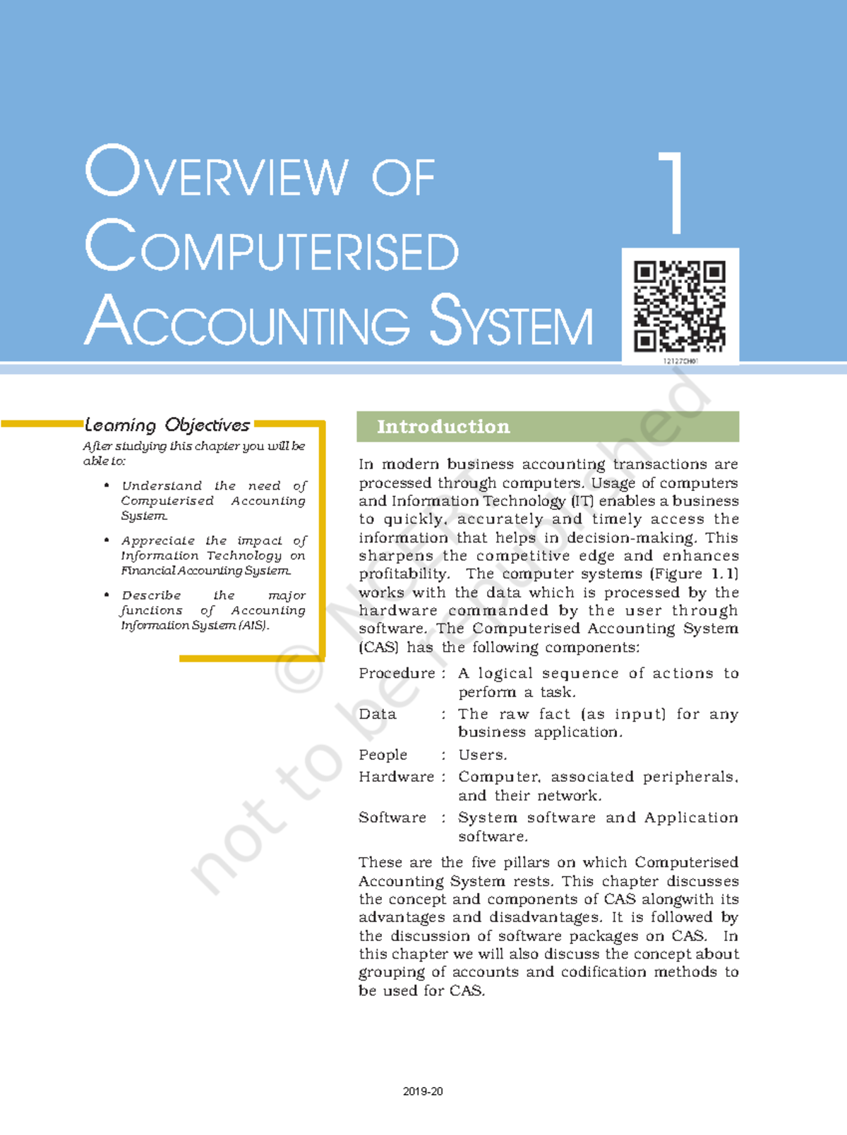Computer Accounting 3 Overview Of Cas Overview Of Computerised