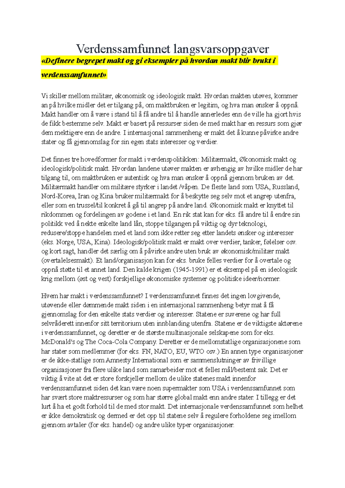 Kultur i endring - Samfunnskunnskap - Kapittel 4 Notater - Studocu