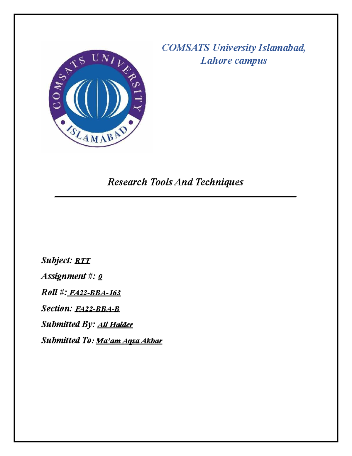 RTT Assignment: Questionnaire on Job Satisfaction Analysis - Studocu