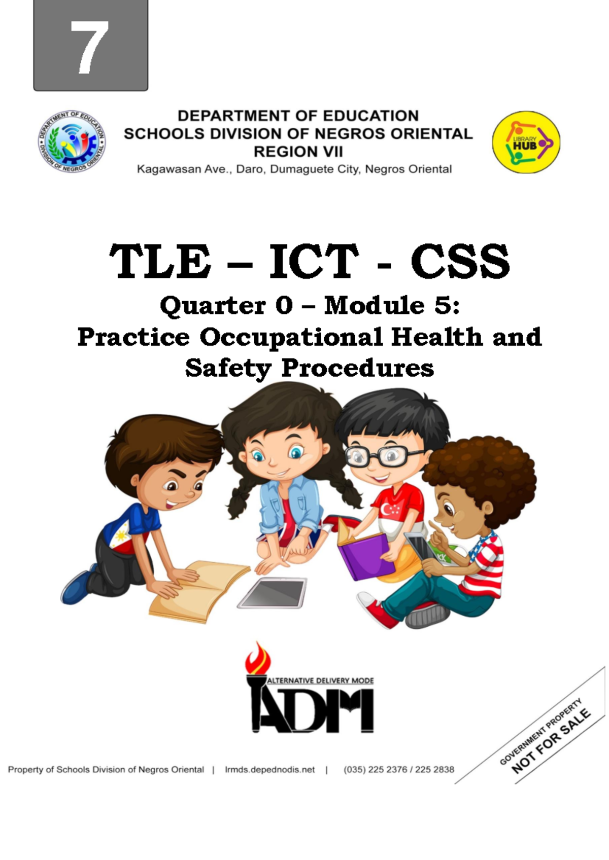 TLE-ICT-CSS Grade 7 Q0 Mod 5: Occupational Health & Safety Guide - Studocu