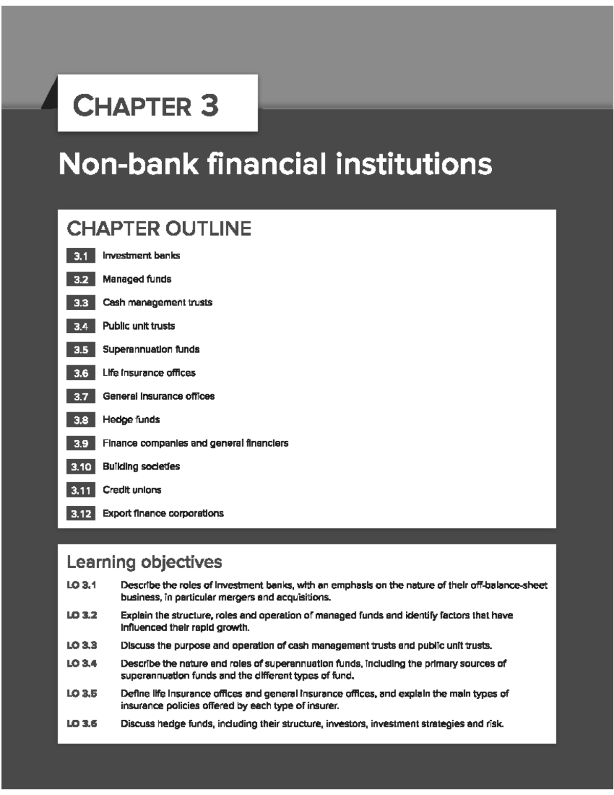 Chap 3 - stock - CHAPTER 3 financial institutions CHAPTER OUTLINE 3 ...
