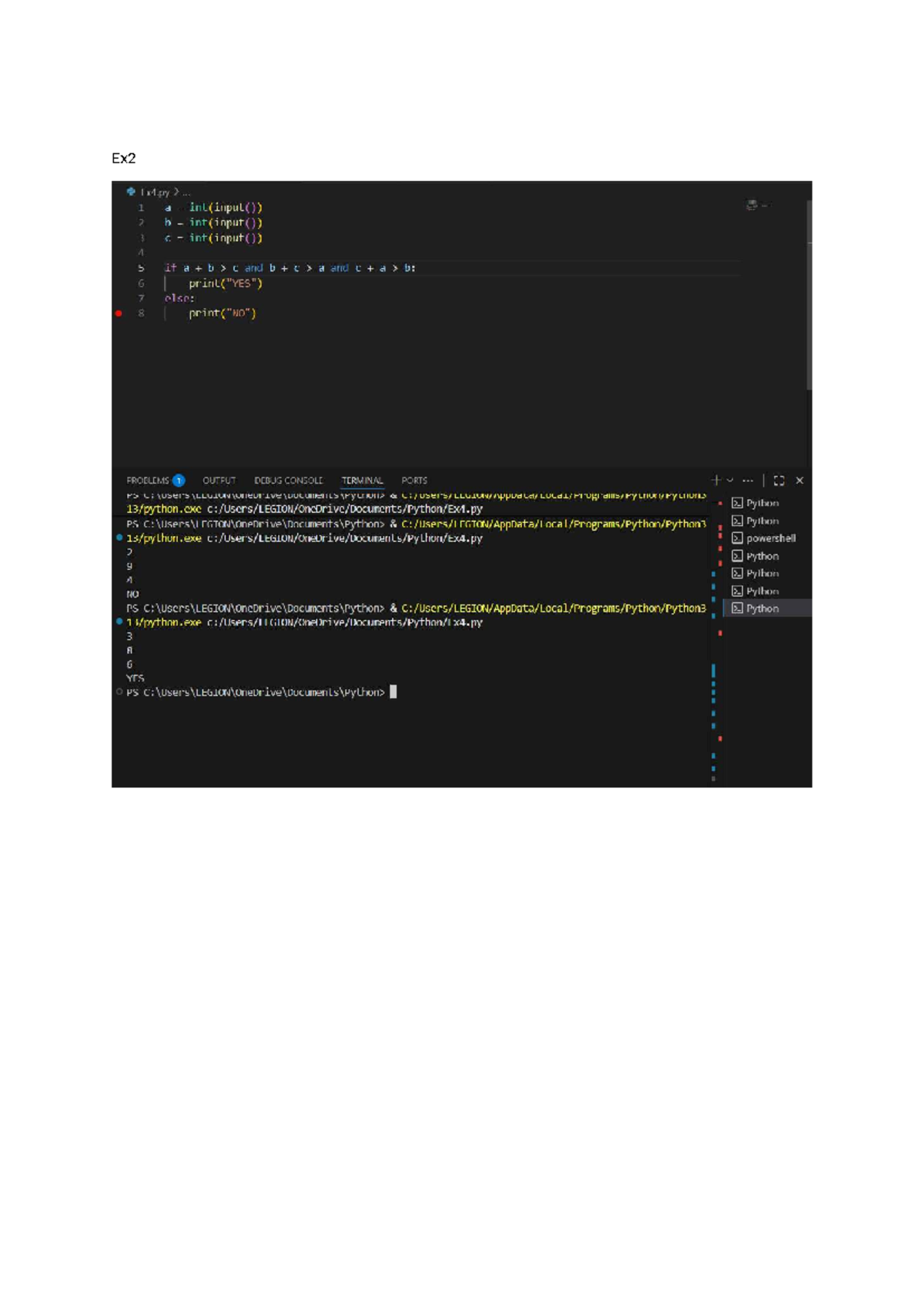 Python Exercises Ex2-5: Input and Output Problems - Studocu