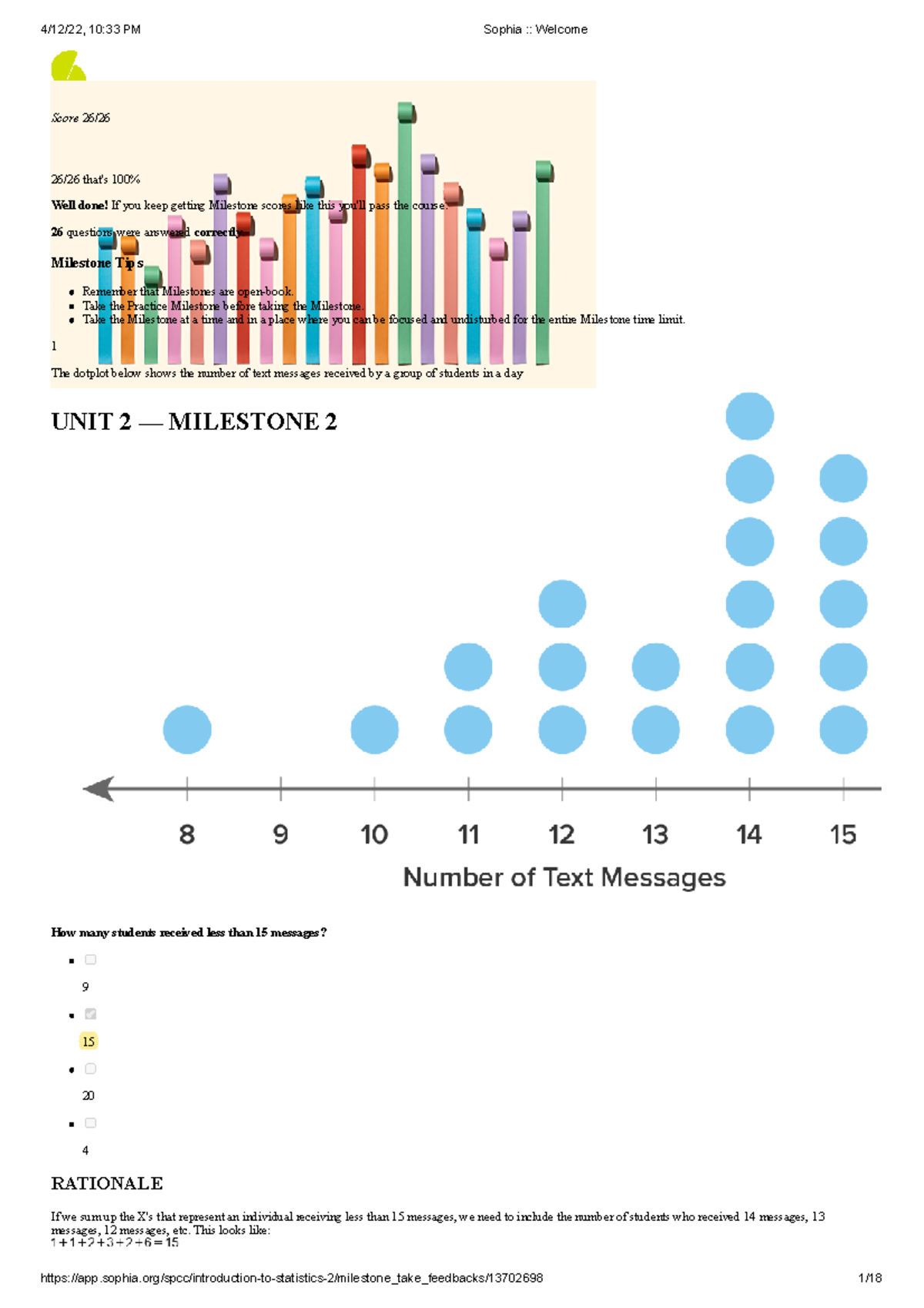 Milestone 2 Sal - Quiz - UNIT 2 — MILESTONE 2 Score 26/ 26/26 that's ...