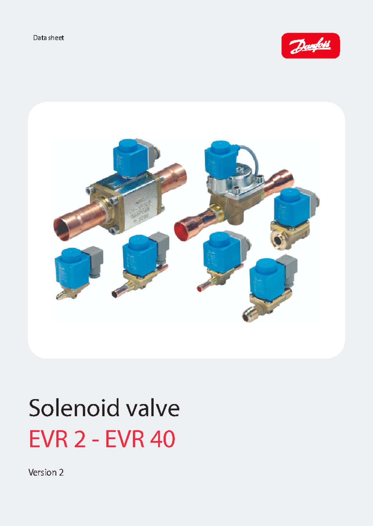 Data Sheet: Solenoid Valve EVR 2 & EVR 40 Specifications - Studocu