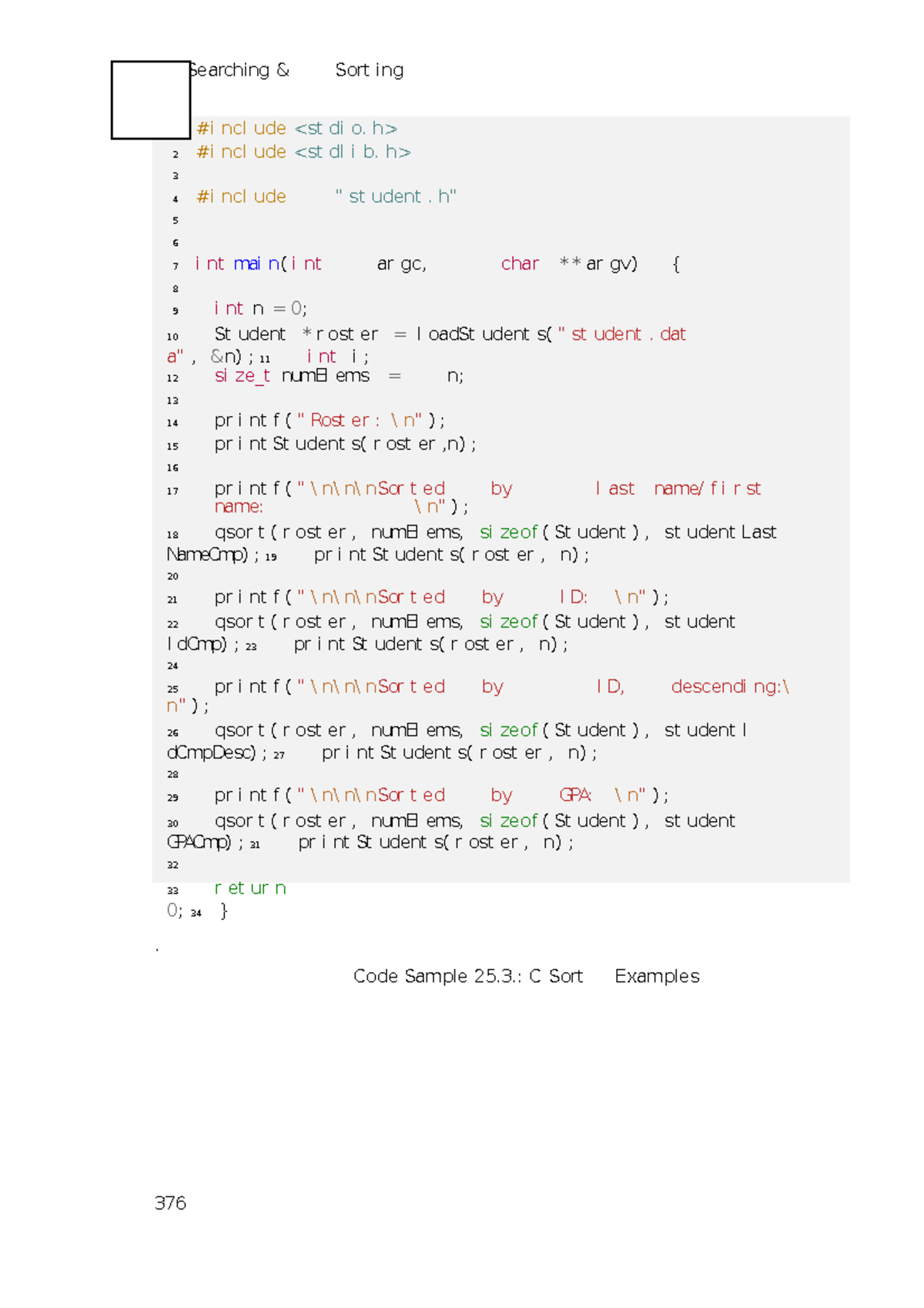 Cs115 intro to computer science 3 - Searching & Sort ing 1 #i ncl ude 2 #i ncl ude 3 4 #i ncl ...