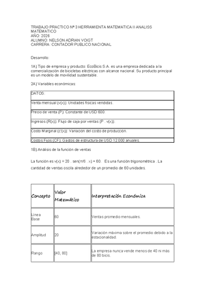 Herramientas Matematicas 2 - Analisis - Siglo 21 - Studocu