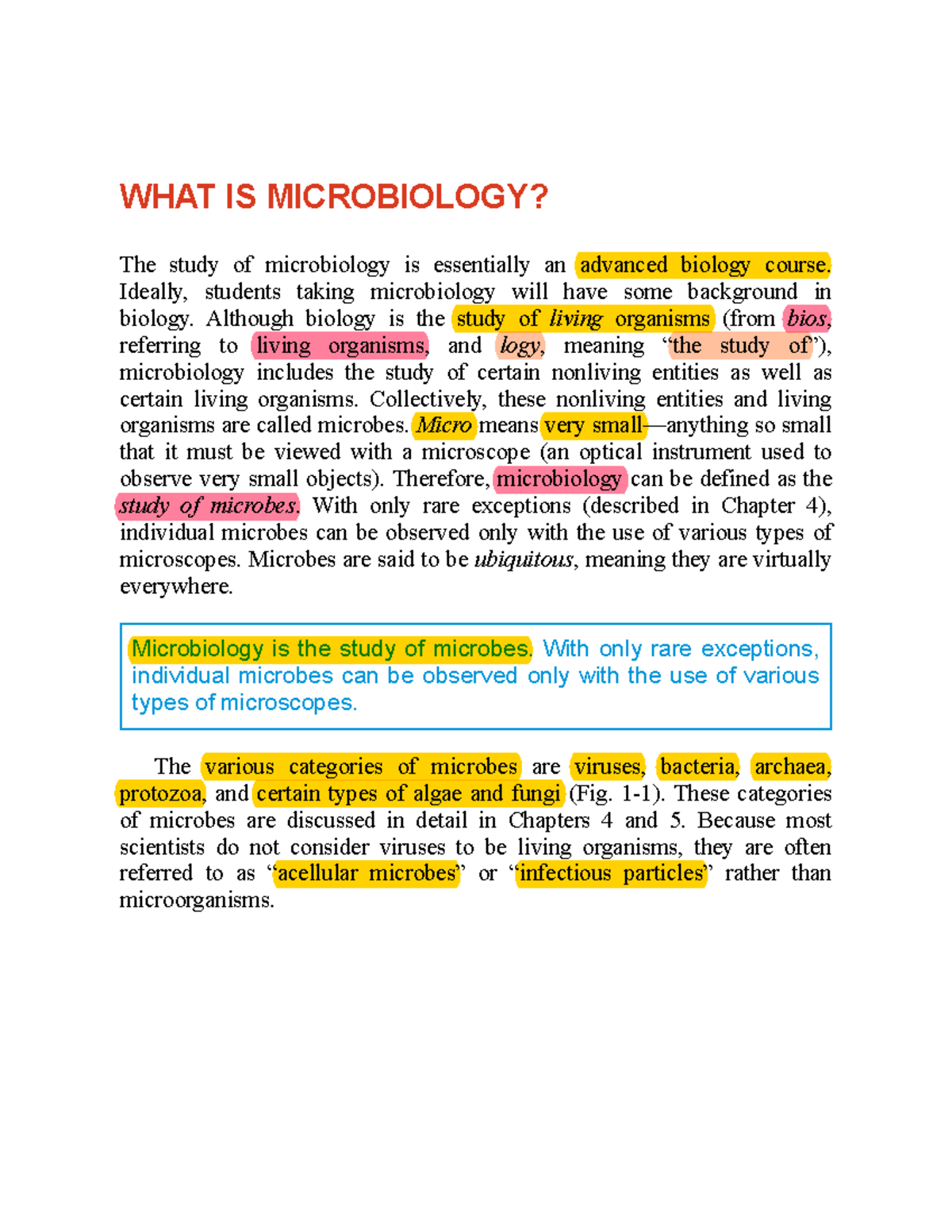 Microbiology 101: Understanding Microbes and Their Impact - Studocu