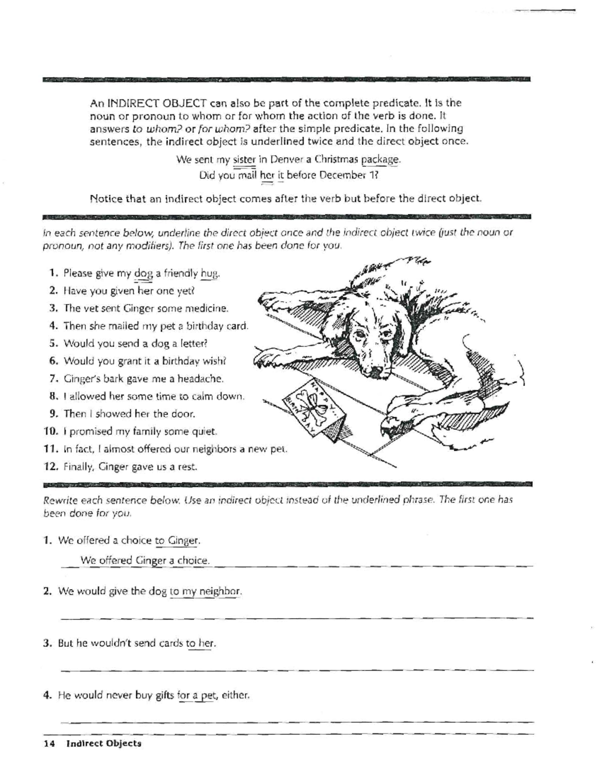 ENG 101 - Indirect Objects in Complete Predicates: A Study Guide - Studocu