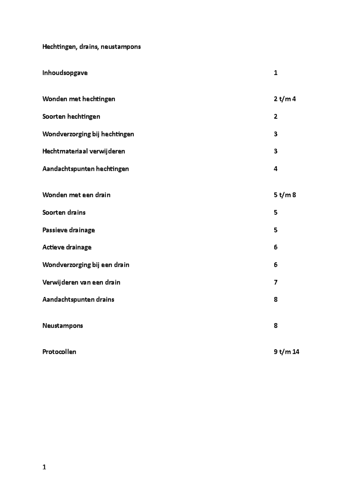 Hechtingen en Drains: Verzorging en Verwijdering - VPK Handleiding ...