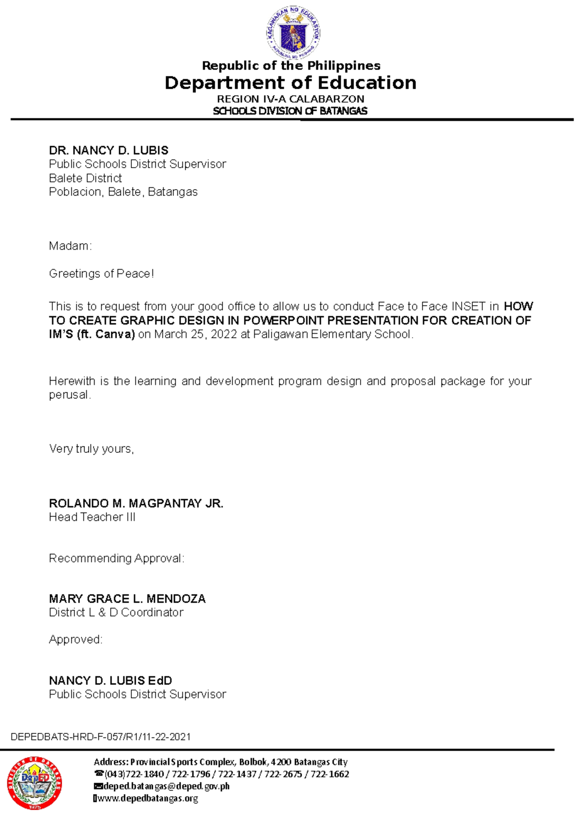 Canva SLAC - INSET - Department of Education REGION IV-A CALABARZON ...