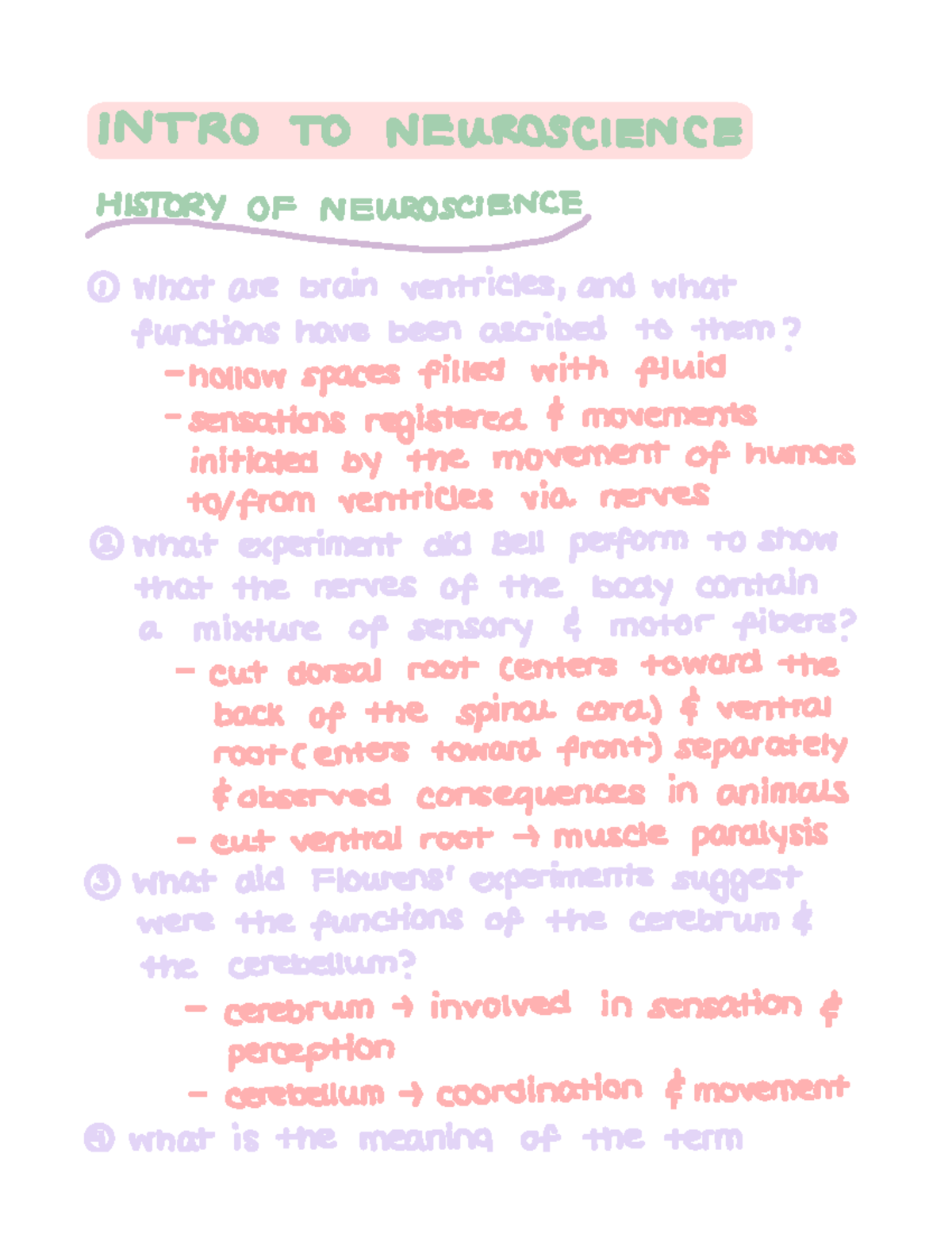 Neuroscience 101: Midterm 1 Study Guide Overview and Key Concepts - Studocu