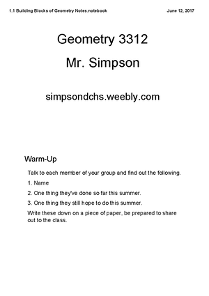 Euclid GR 10 - Geometry Final Exam Notes and Key Concepts - Studocu