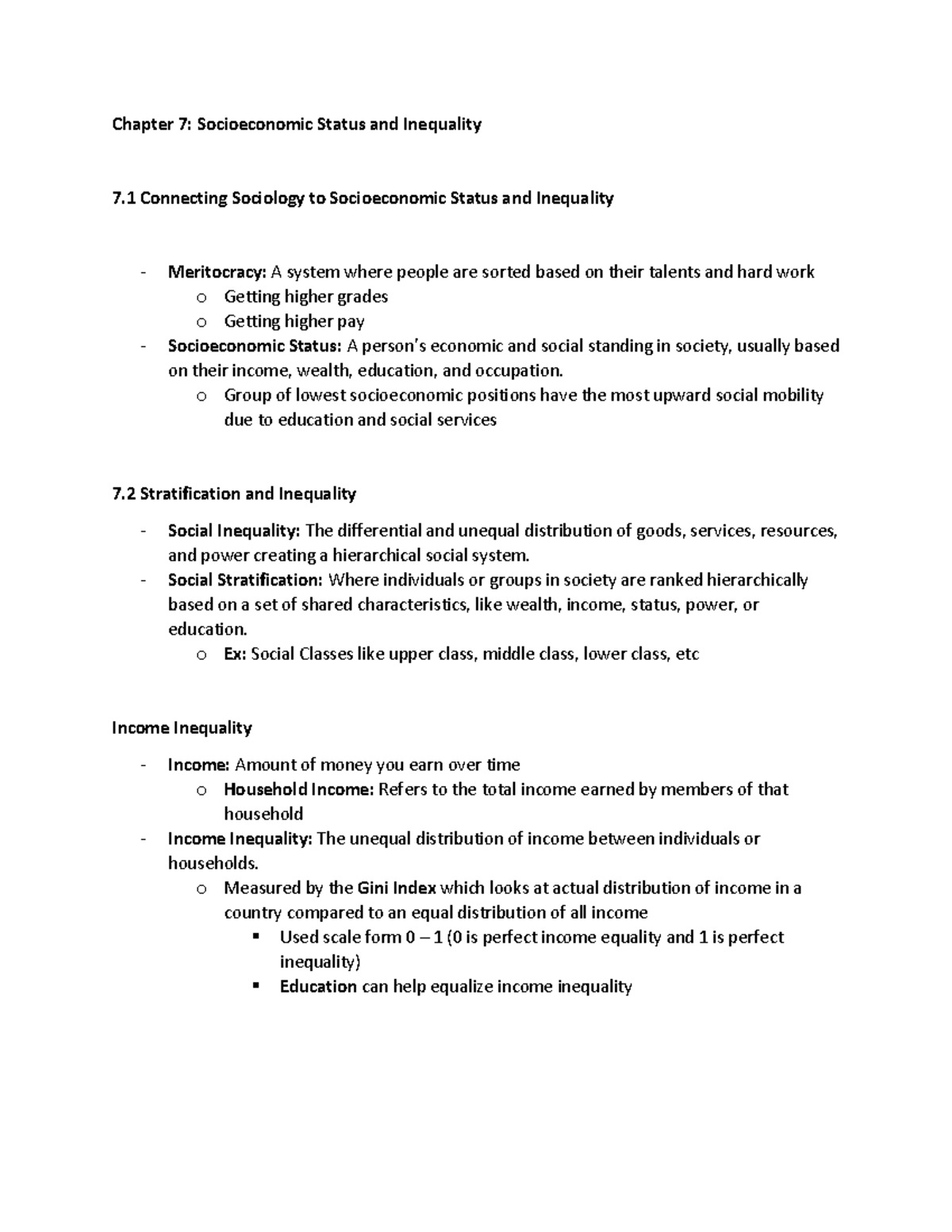 Module 3 - Lecture Notes: Socioeconomic Status & Inequality Insights ...