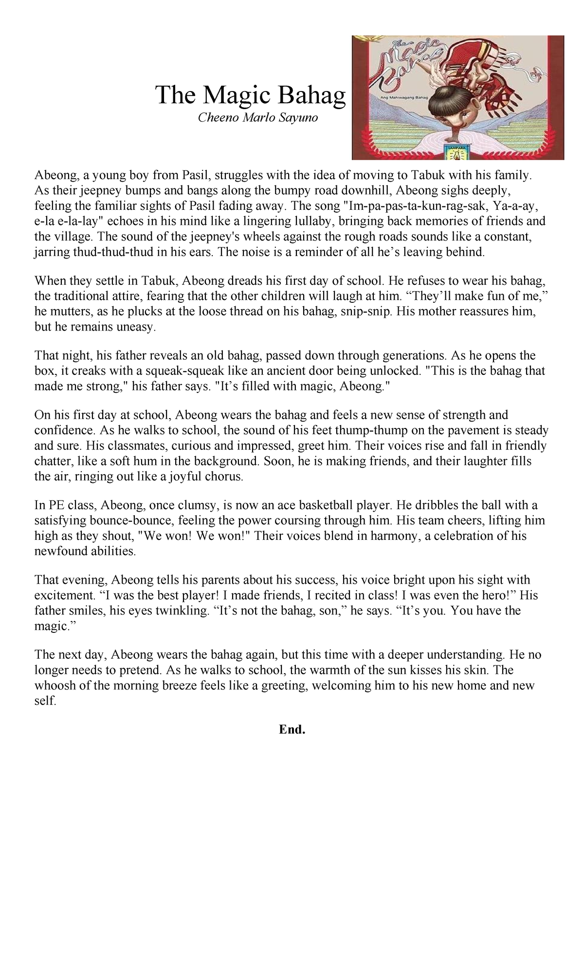 The Magic Bahag - A Narrative Story on Identity and Courage - Studocu