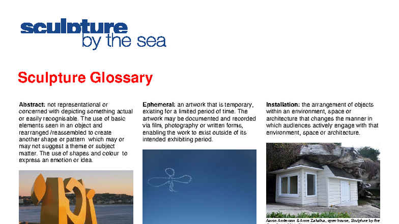 Sculpture Glossary: Art Theory Terms for WACE ATAR Visual Arts - Studocu