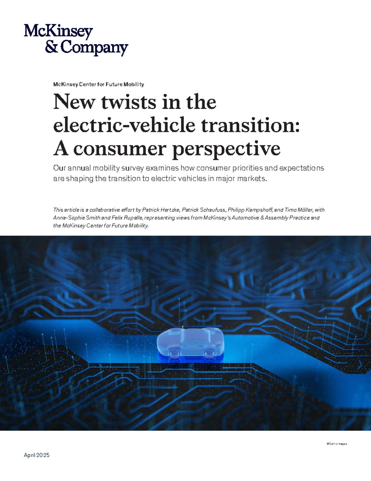 New Twists in the EV Transition: A Consumer Perspective (MCFM 2025 ...