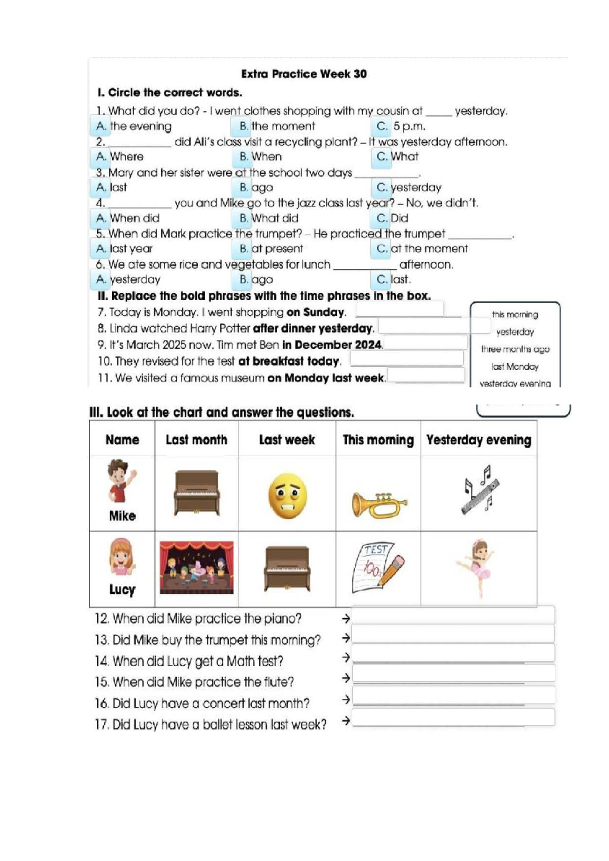 Tuần 30 - Extra Practice on English Grammar - Studocu