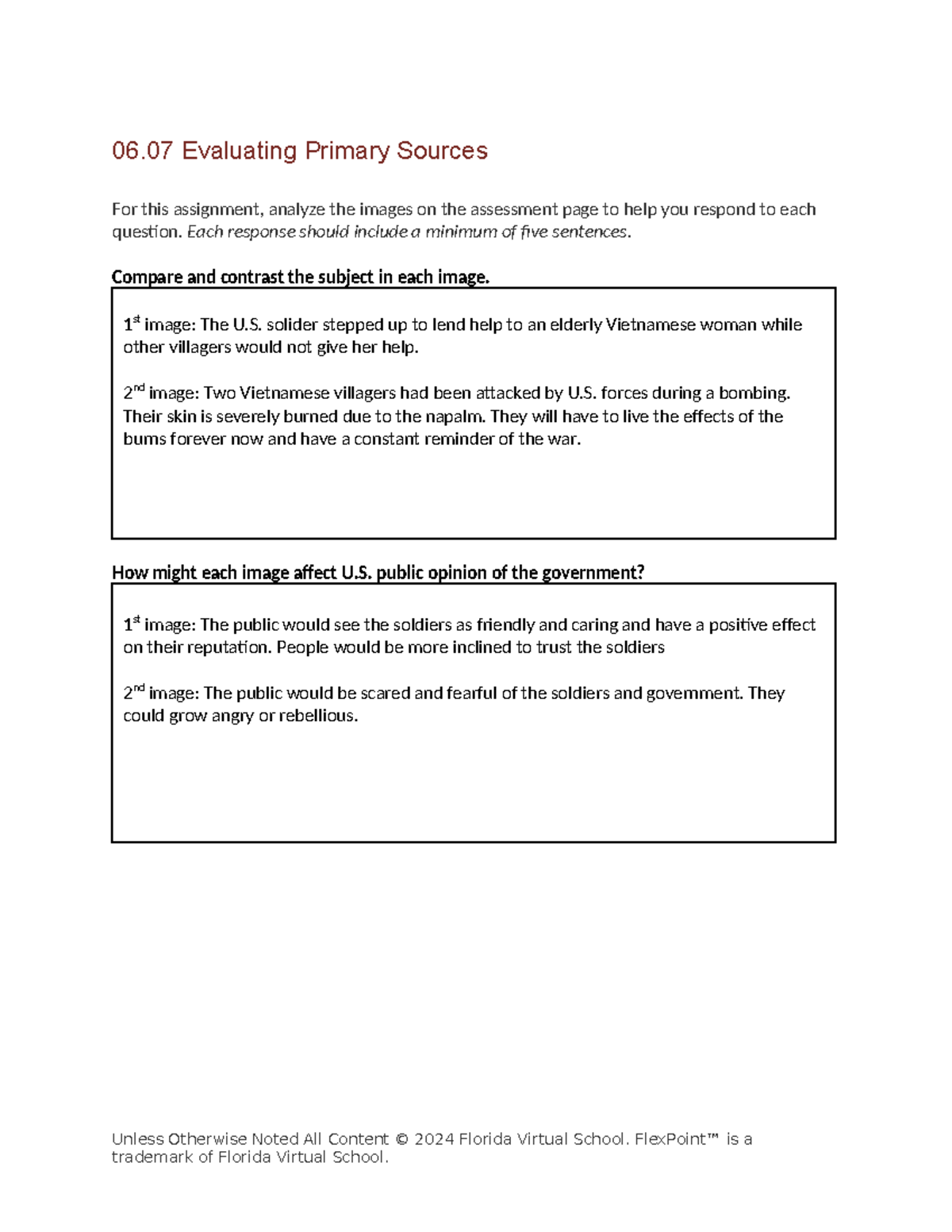 06 07 assignment - yea - 06 Evaluating Primary Sources For this assignment, analyze the images ...