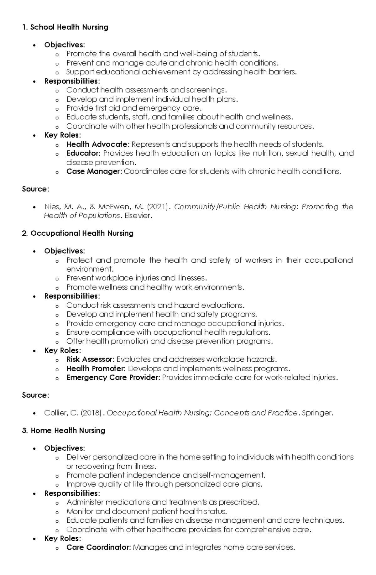 CHN 3RD YEAR BSN - COMPREHENSIVE NURSING NOTES & COMMUNITY HEALTH - Studocu