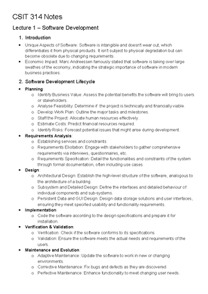 CSIT314 S2 2025 Group Project: Software Development Methodologies Guide - Studocu