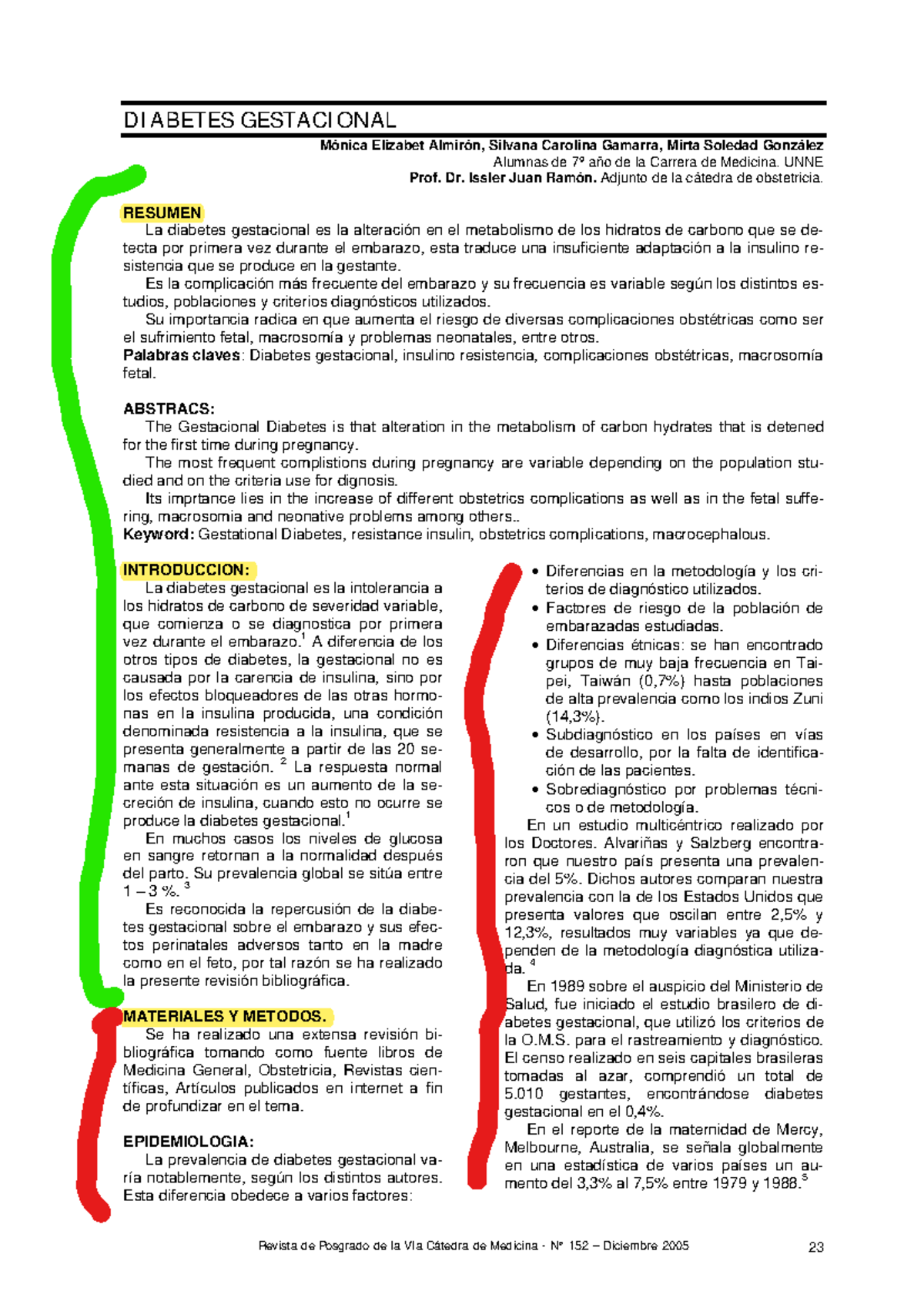 BQM ART 3 - Apuntes sobre Diabetes Gestacional en Medicina - Studocu