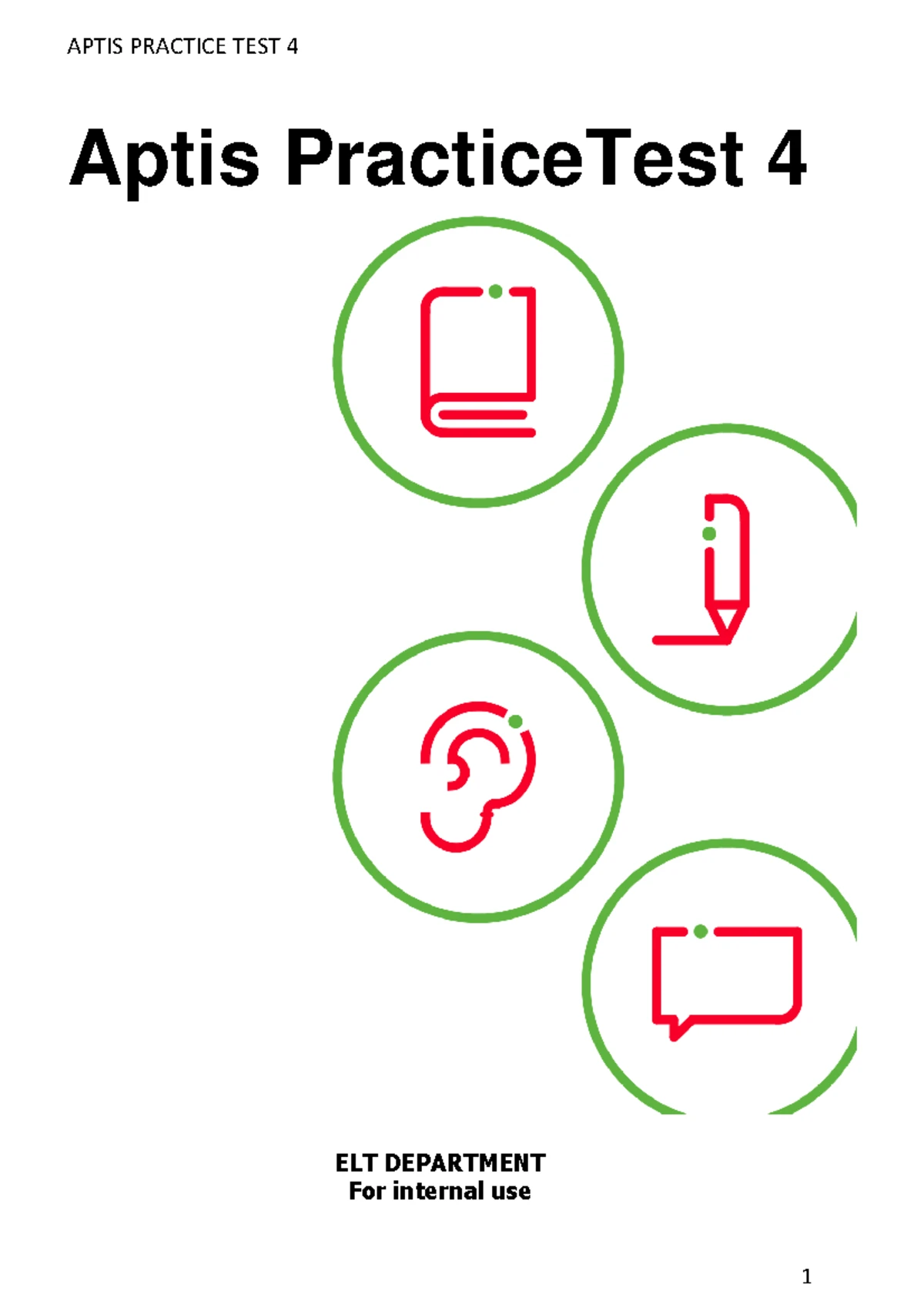 Full Aptis Practice test 2 - APTIS PRACTICE TEST 2 Aptis PracticeTest 2 ...