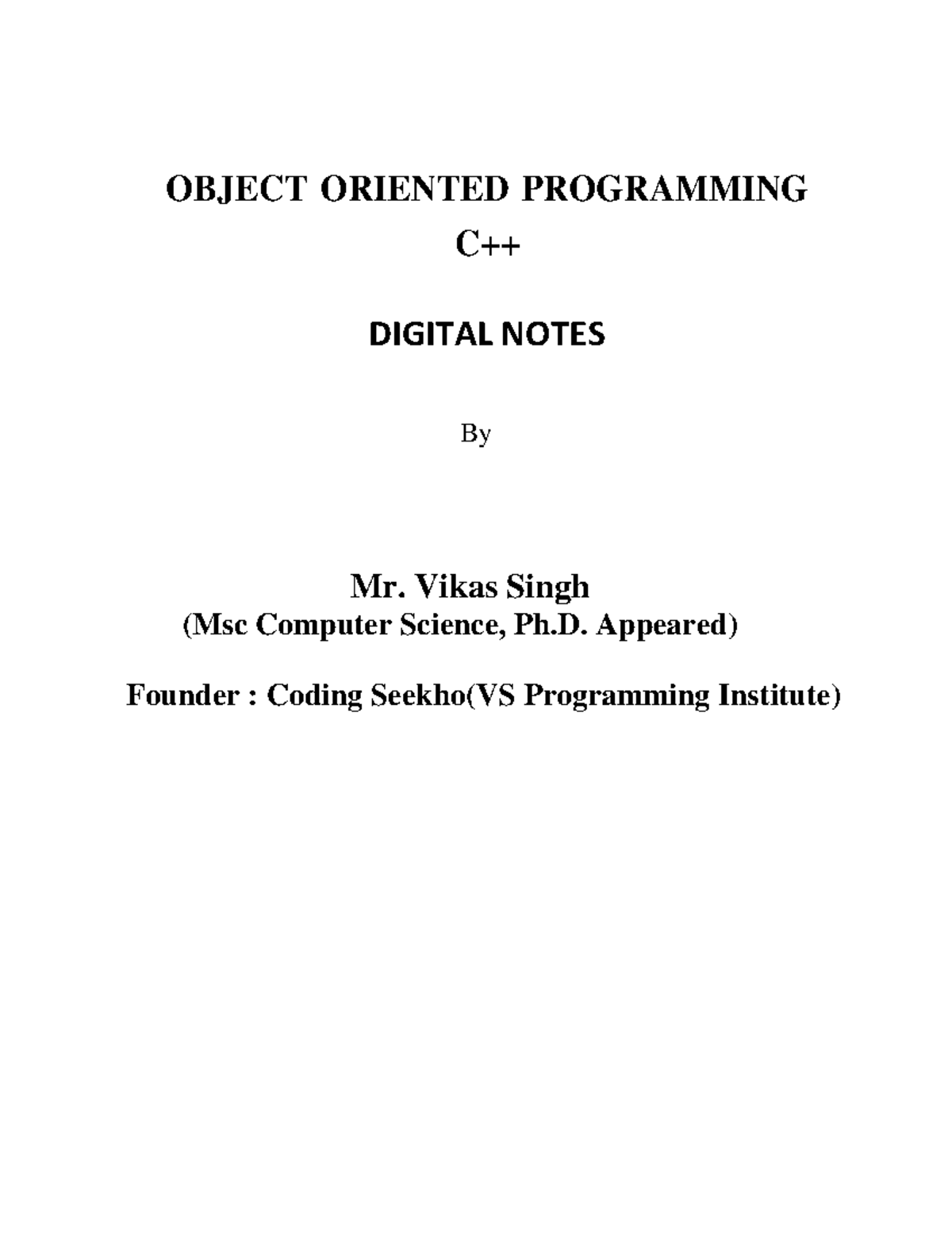 OOP in C++ Full Theory Notes 332abbd2-e575-4878-9291-6c85daab4669 ...