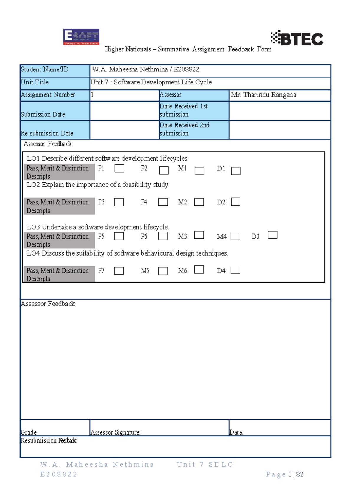 8316-1723617289399-Unit 07 SDLC Assignment (2024 Update) - Higher Nationals – Summative ...