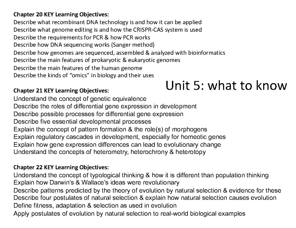 Biology 101: Final Exam Review on Evolution, Genetics, and Key Concepts ...