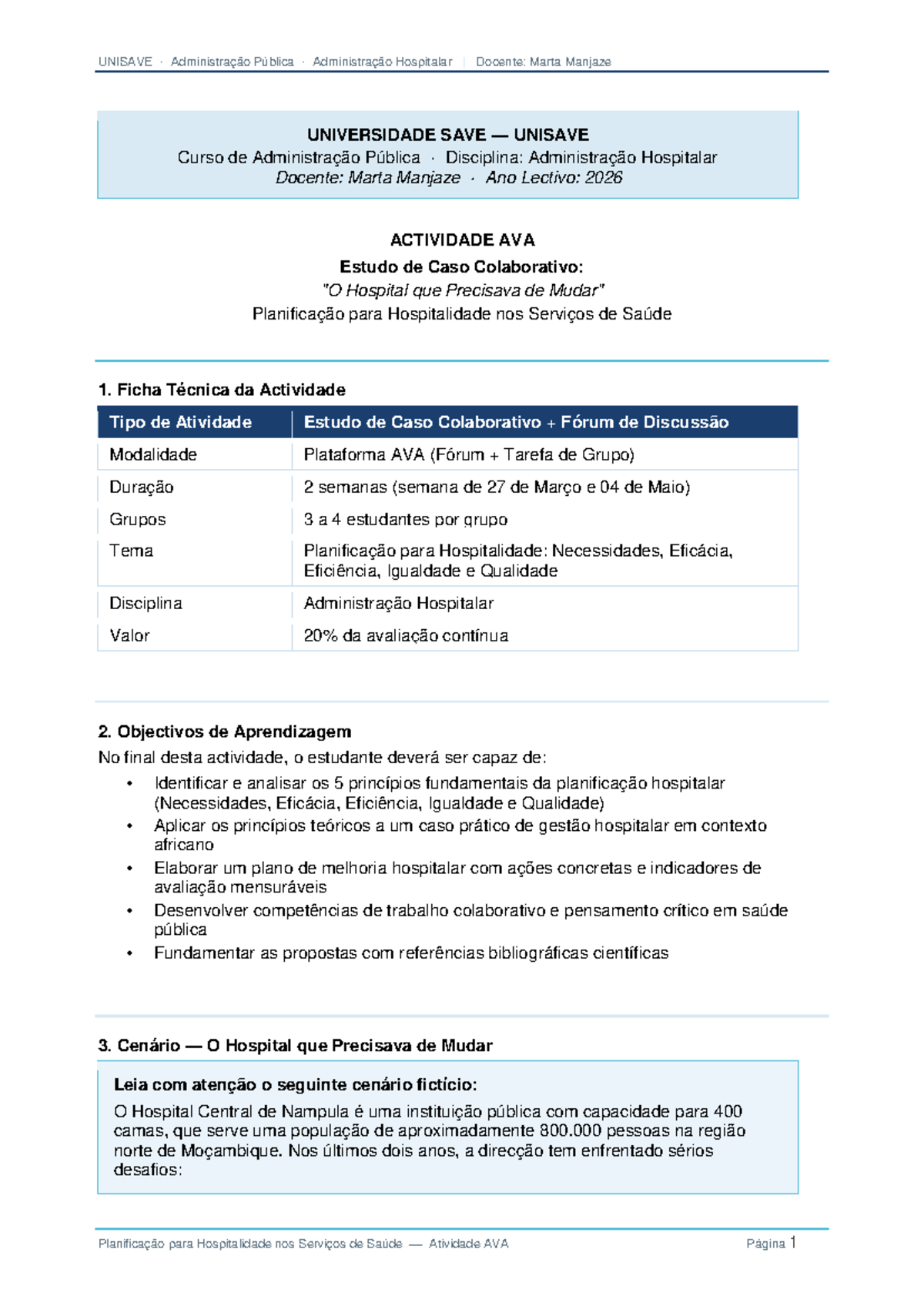 UNISAVE Administração Pública: Estudo de Caso sobre Hospitalidade 2026 ...