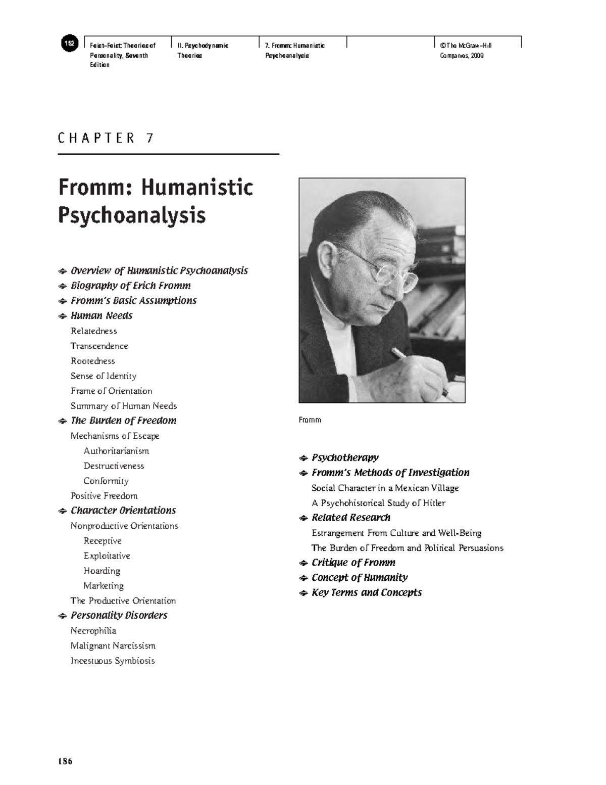 Fromm - Feist−Feist: Theories of Personality, Seventh Edition II ...