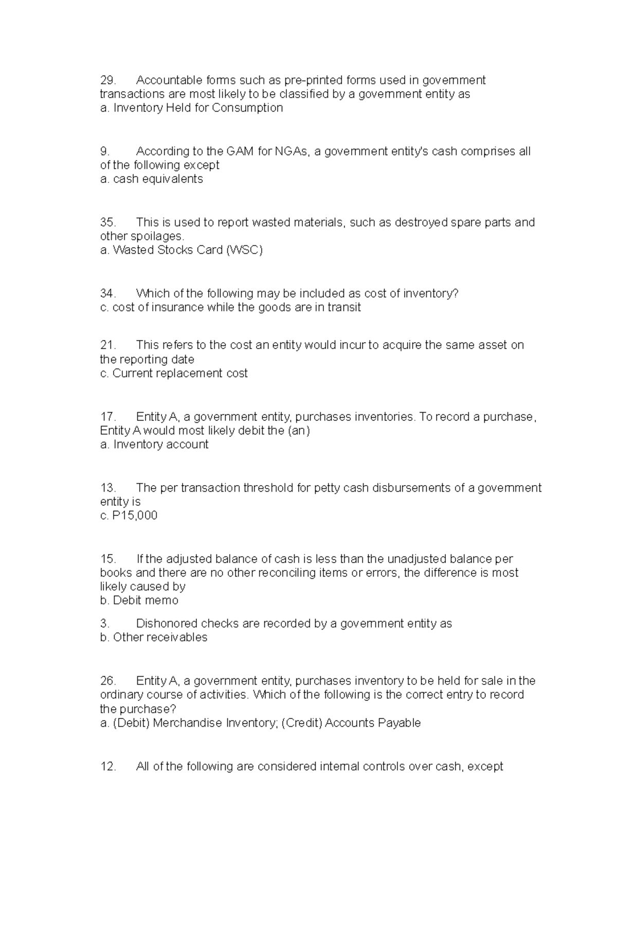 Coursework 6 - Government Accounting Identifications and Concepts - Studocu