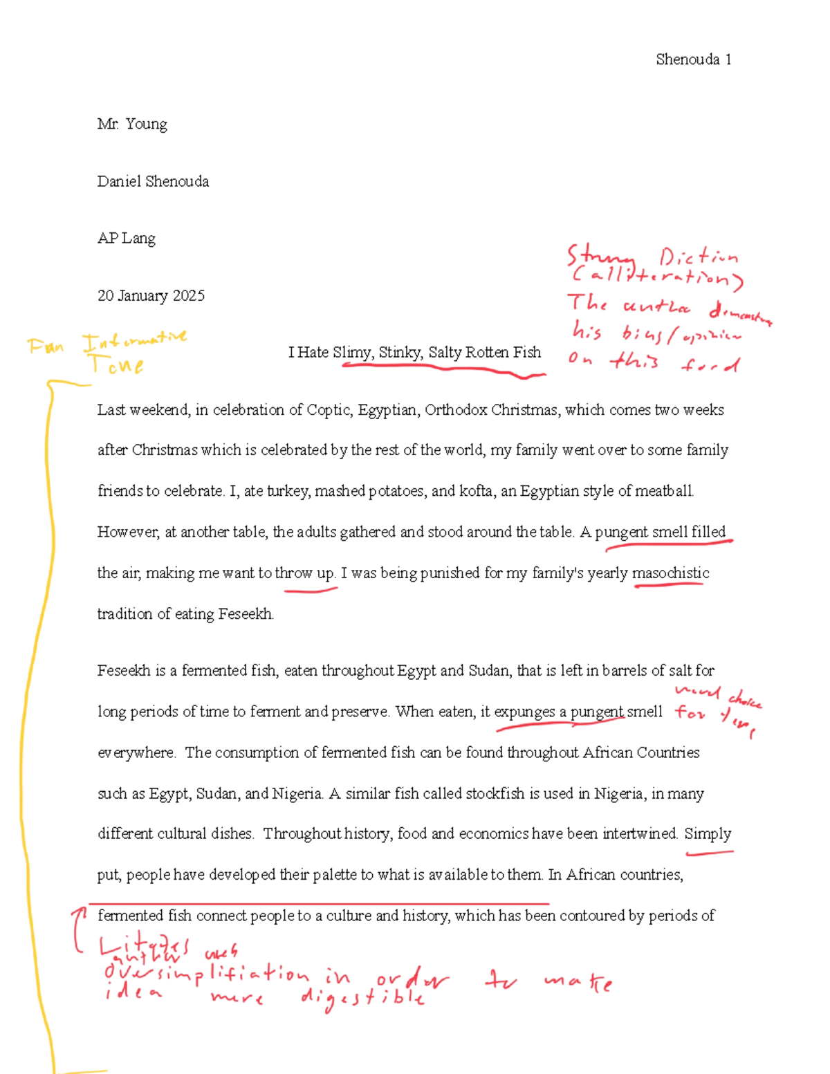 Daniel Shenouda - Writing with Rhetoric Summative Assessment - Mr ...