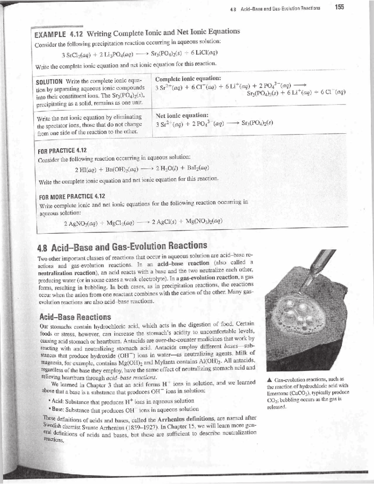 SRM04: Chapter 4.8 - Writing Ionic Equations and Reactions (Pages 155 ...