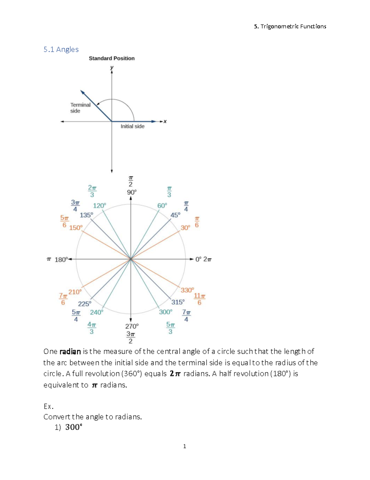 5. Trigonometric Functions Overview - MAT124 - Studocu