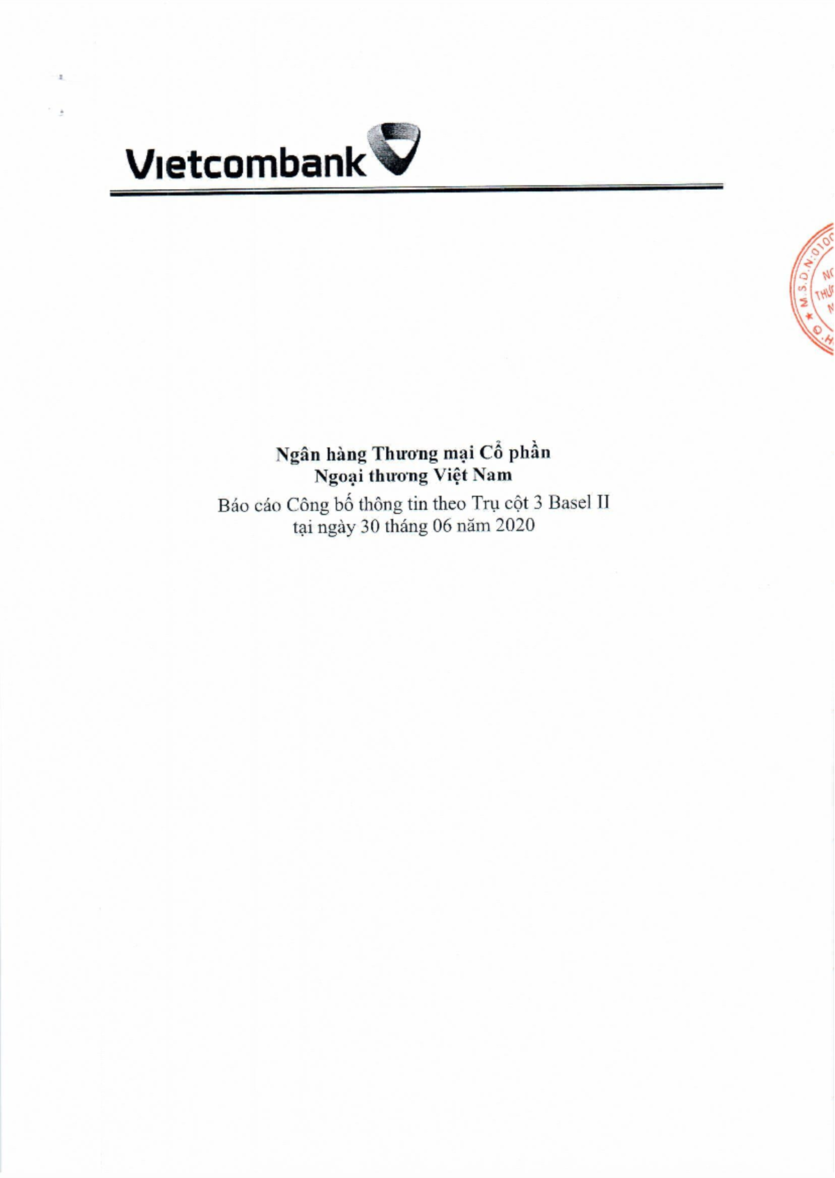 Báo cáo Công bố Thông tin CAR theo Trụ cột 3 Basel II - Vietcombank ...