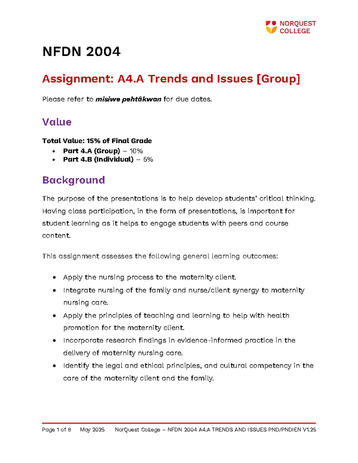 NFDN 2004 A4.A Group Presentation on Trends and Issues - Studocu