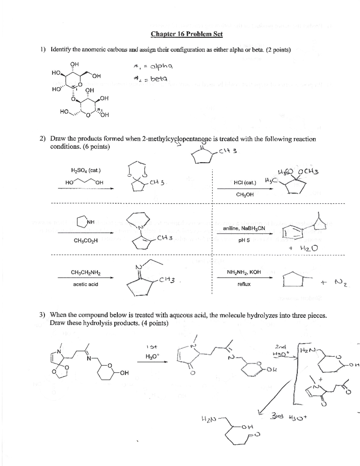 Chapter 16 Problem Set-7 - CHMB42 - Studocu