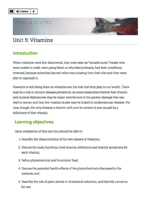 Unit 7 - Energy balance, weight management, and health risks - Studocu