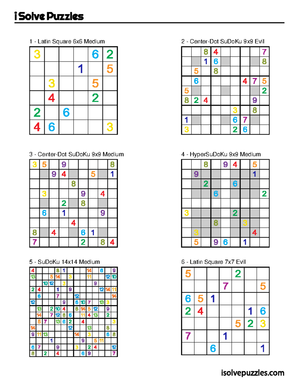 Puzzle Book: Latin Squares & SuDoKu Challenges - Studocu