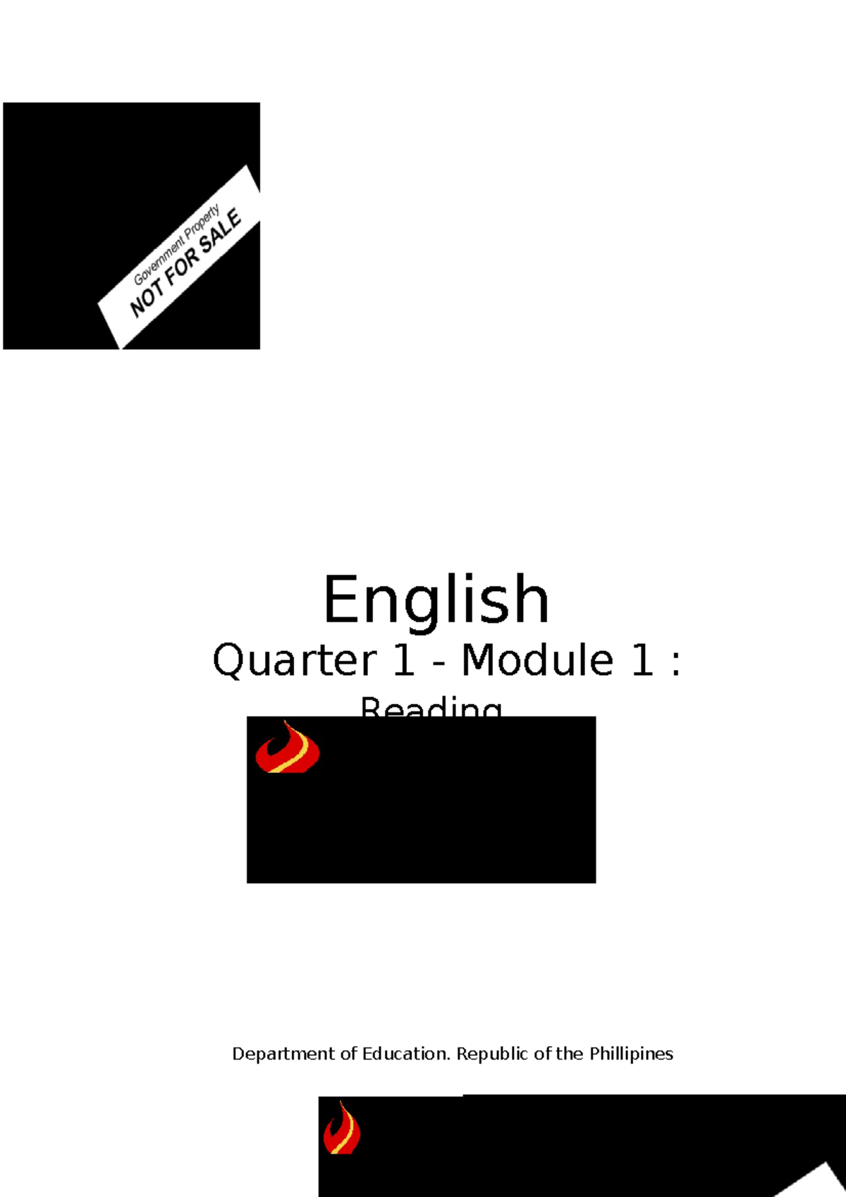 English 10 Q1M1 Reading Module: Enhancing Literacy Skills - Studocu
