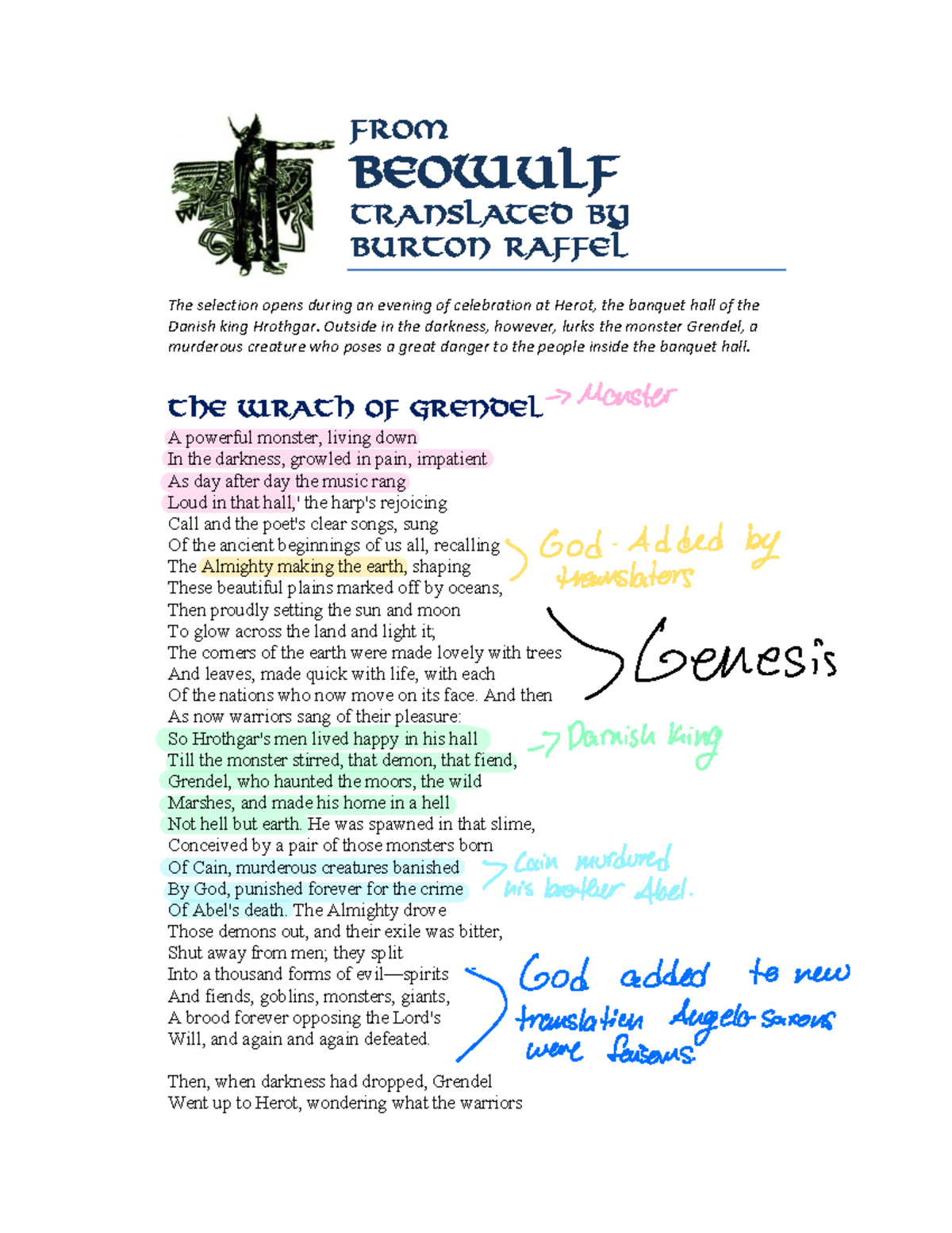 Beowulf: A Study of Heroism, Monsters, and Legacy in Epic Poetry - Studocu