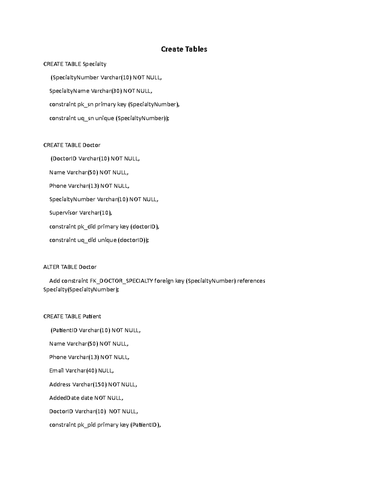 Unit 7 Programming Assignment: SQL Table Creation and Management - Studocu
