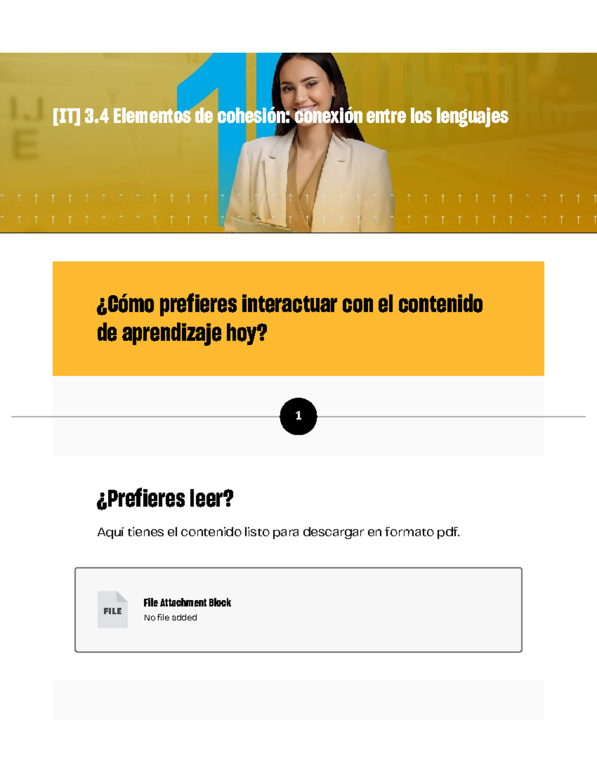 3.4 Elementos de Cohesión: Conexión entre Lenguajes en Aprendizaje ...