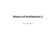 History of Architecture - Studocu